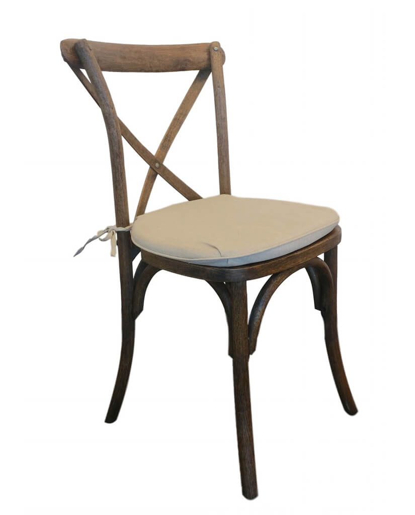 Cross Back Chairs - Vineyard - Party On Demand | Los Angeles Party Planner